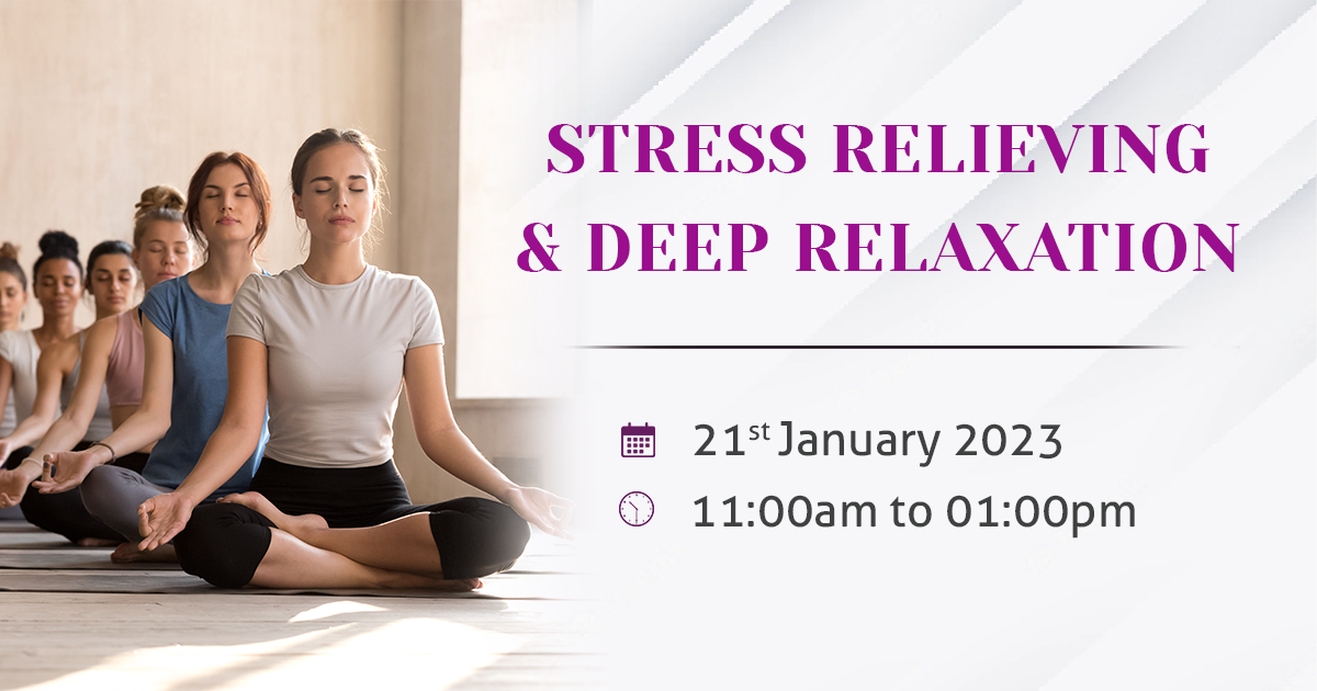 Event: Workshop for Stress Relieving and Deep Relaxation | Yoga and Meditation Centre in Gurgaon