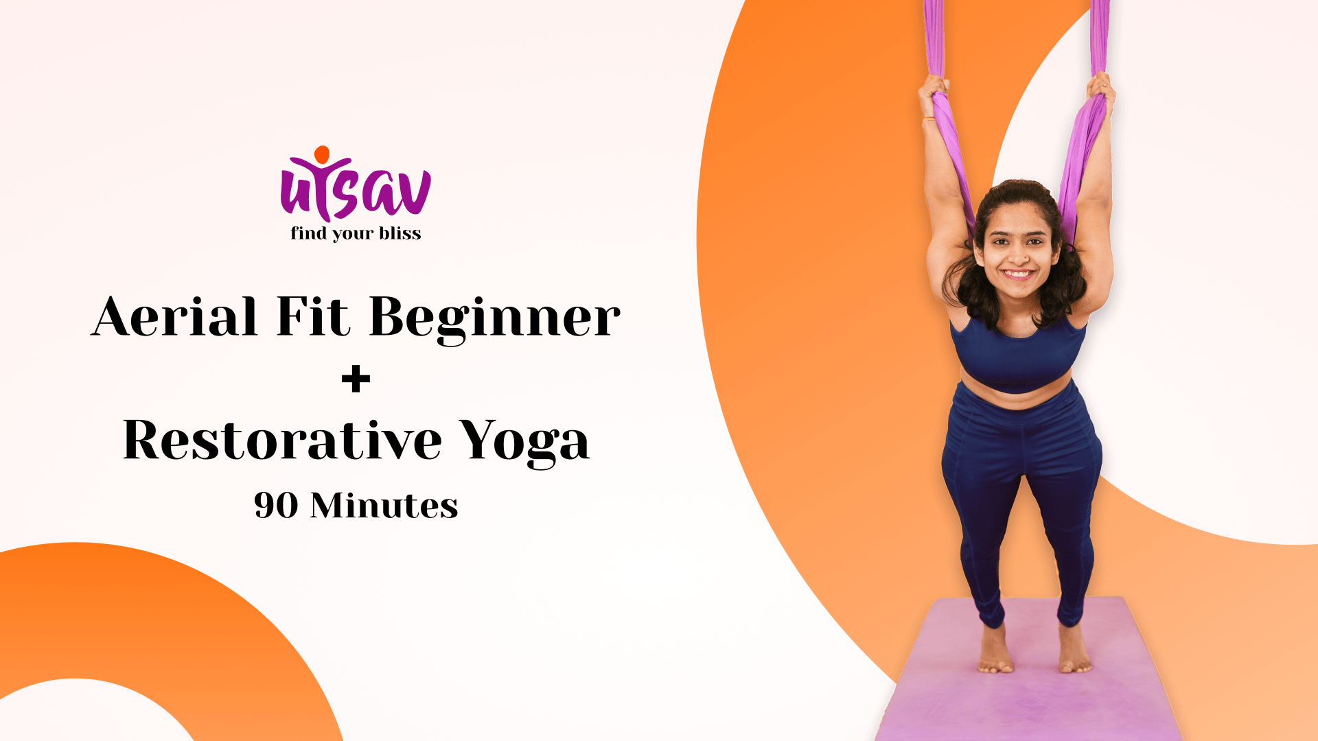 Aerial Fit Beginner + Restorative Yoga (90 Mins) | Yoga and Meditation ...